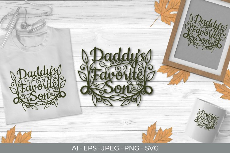 Daddy's Favorite Son Papercut