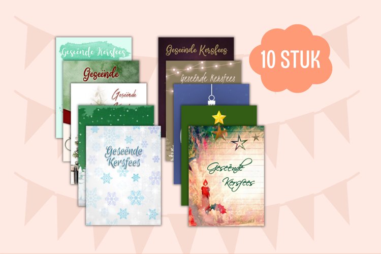 10 Aflaaibare Kersfees kaartjies - Digitale Produk (3011201)