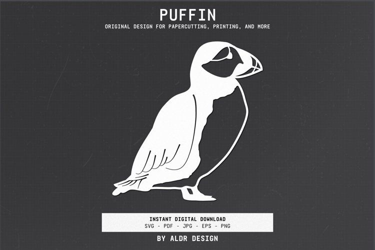 Puffin | SVG Template Suitable for Paper Cutting