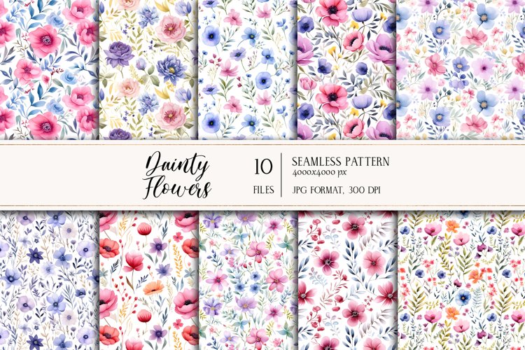 Dainty Flowers Seamless Pattern