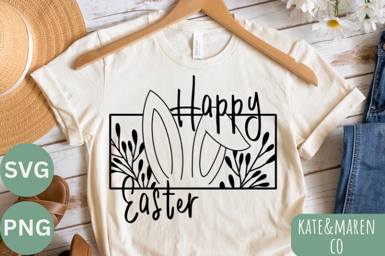 Easter SVG | Bunny Ears SVG | Happy Easter SVG