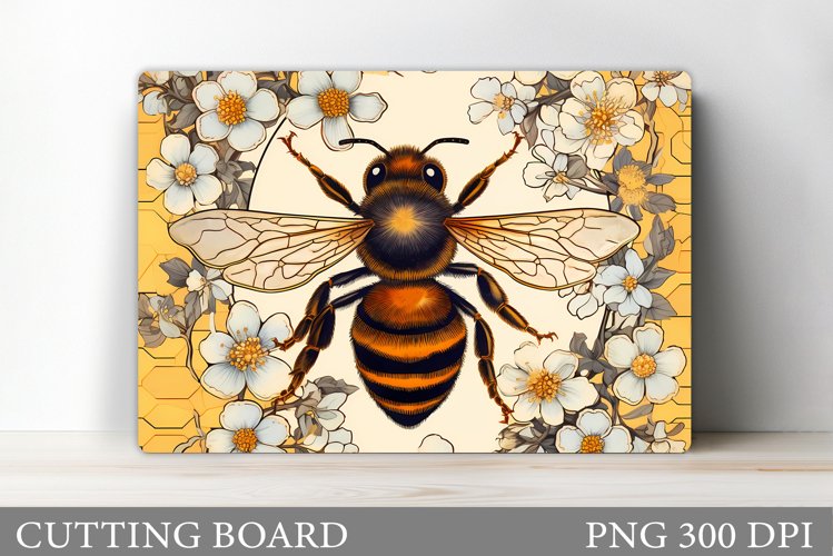 Bee Cutting Board Design. Flowers Kitchen Cutting (3457921)
