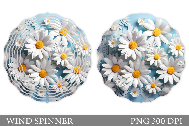 Flowers Wind Spinner Design. Daisy Flowers Wind (3440168)