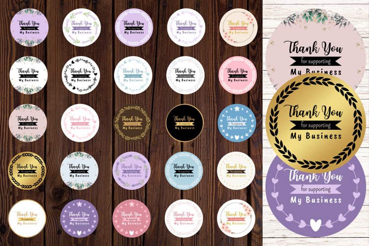 Round Stickers Bundle For Business
