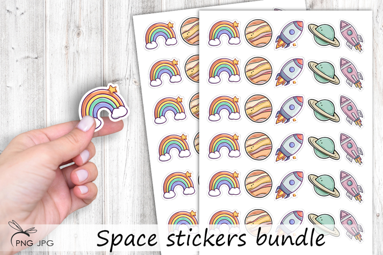 Space stickers - 5 Variations (6166840)