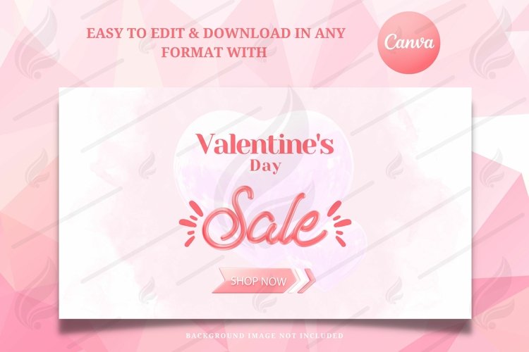 Valentine's Day Sale Canva Template (2381059)