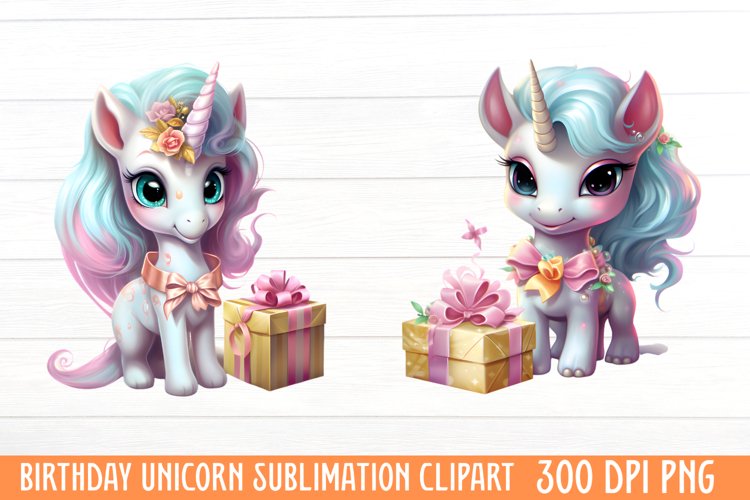 Baby Shower Clipart, Baby Unicorn Clipart, Birthday Clipart,