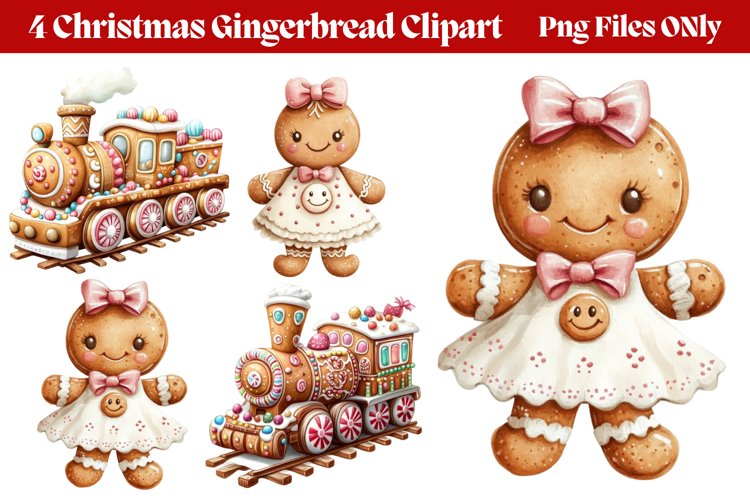 Christmas Gingerbread Clipart PNG (4895211)