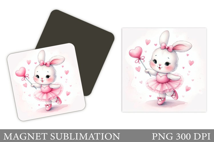 Cute Bunny Magnet Design. Cute Bunny Sublimation (5123742)