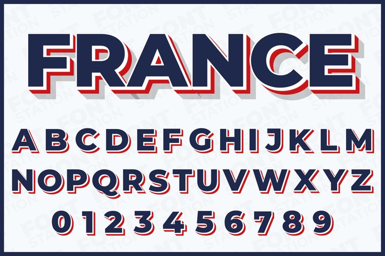 France Letters Alphabet SVG & PNG - Letters & Numbers