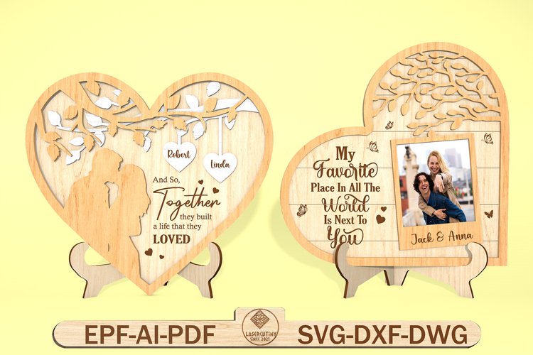 Personalized Romantic Couple Heart Sign Svg (5190002)