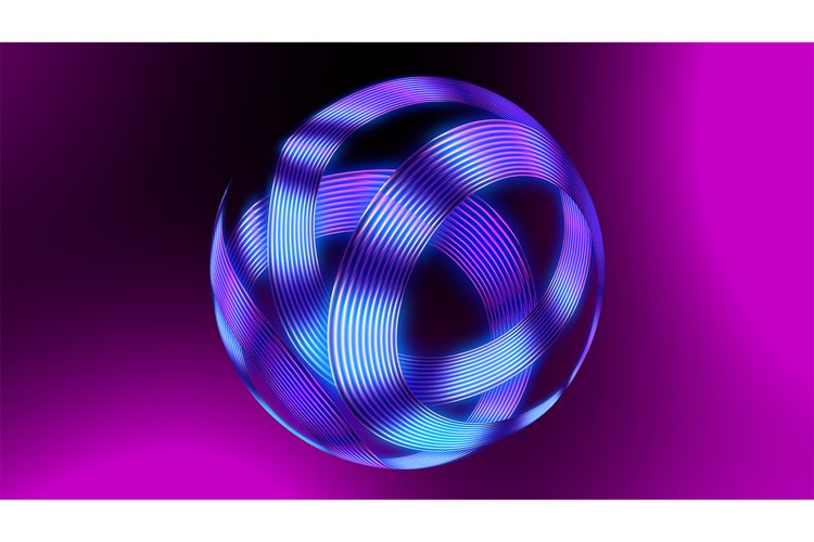 Abstract gradient magenta background with sphere (2117295)
