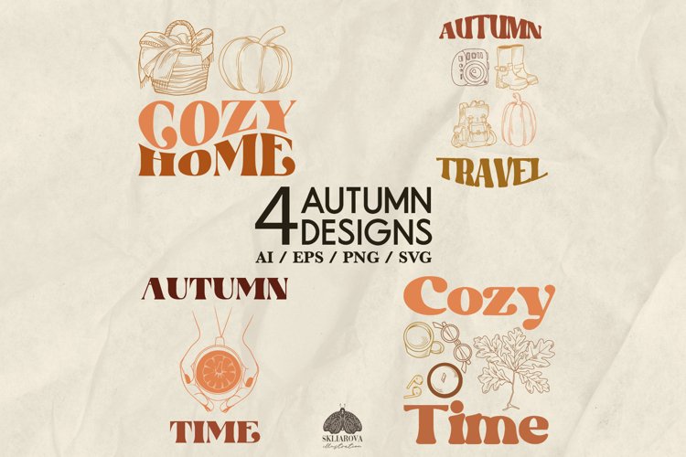 Autumn Vibe design print SVG PNG EPS (4459253)