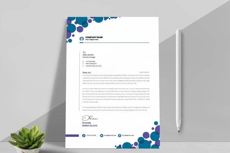 Corporate Letterhead Template