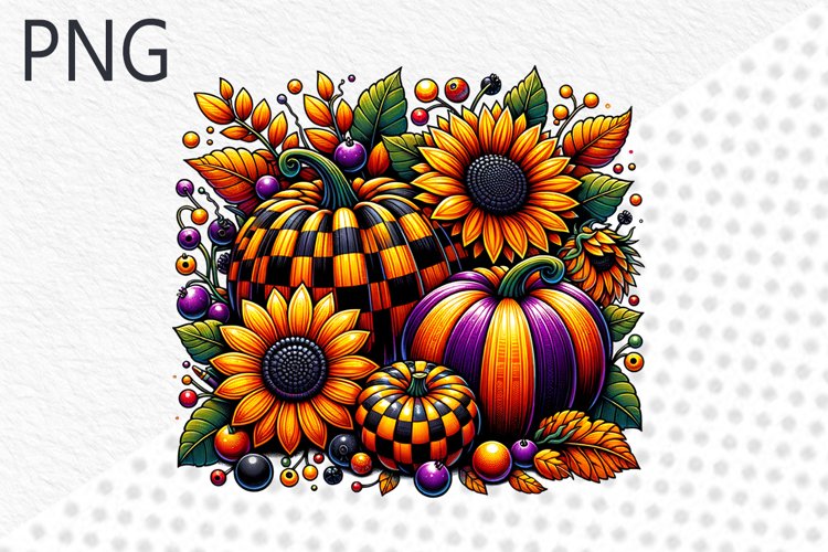 Halloween Pumpkins Sublimation - Clipart PNG Design