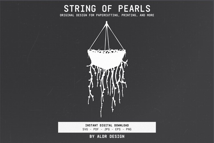 String of Pearls | SVG Template Suitable for Paper Cutting
