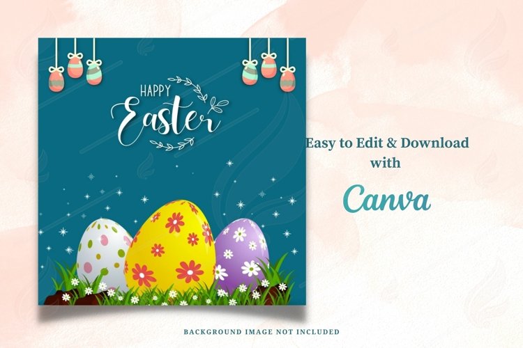 Easter Day| Square | Social Media | Canva Template (2445832)