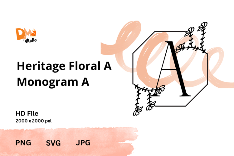 Heritage Floral Monogram (6105912)
