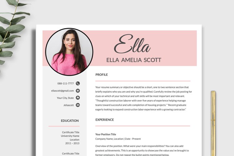 Sorority Resume Template Google Docs