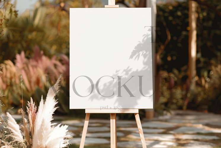 Wedding Easel Mockup, 16x20 Sign Mockup