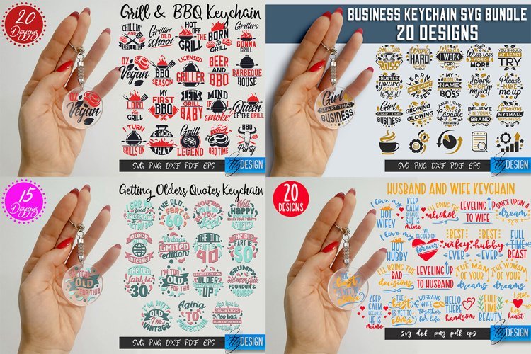 Keychain Mega Bundle SVG | Bestsellers Keychain SVG - Free Design of ...