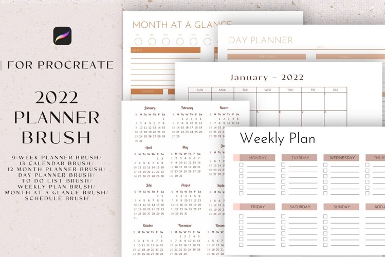 Procreate Calendar Template 2022 Free Printable Word Searches