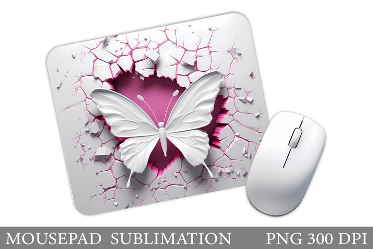 Butterfly Mouse Pad Design. Flowers Mouse Pad (4194538)