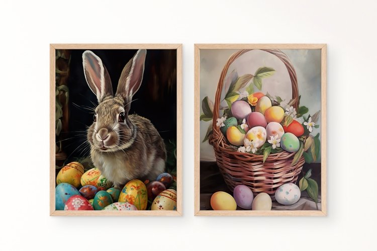 Delightful Easter Bunny Wall Art: Printable