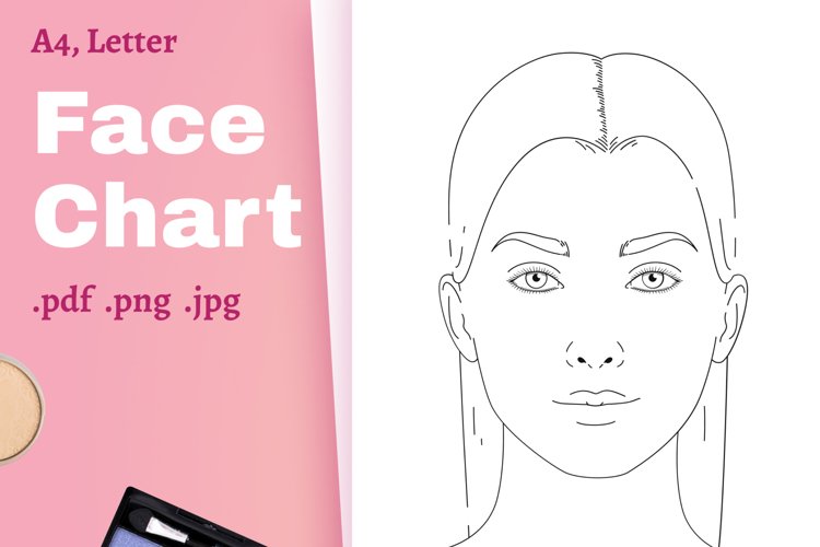 Face Outline For Makeup Design