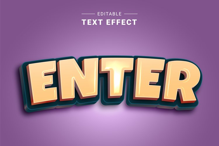 Editable Text Effect for Illustrator. Vector (1730935)