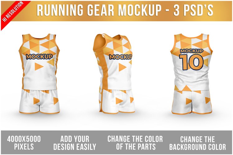 Running Gear for Athletes Mockup