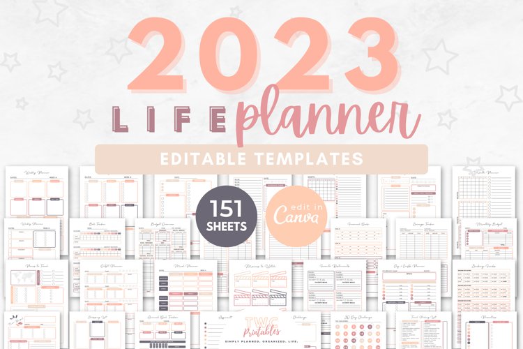 2023 Life Planner Canva Templates