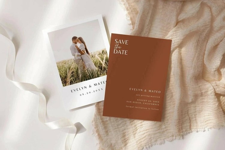 Photo Save The Date Invitation Template (4835502)