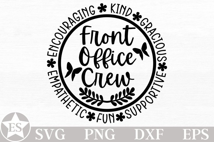 Front Office Crew SVG | Cute Office Staff Shirt Design