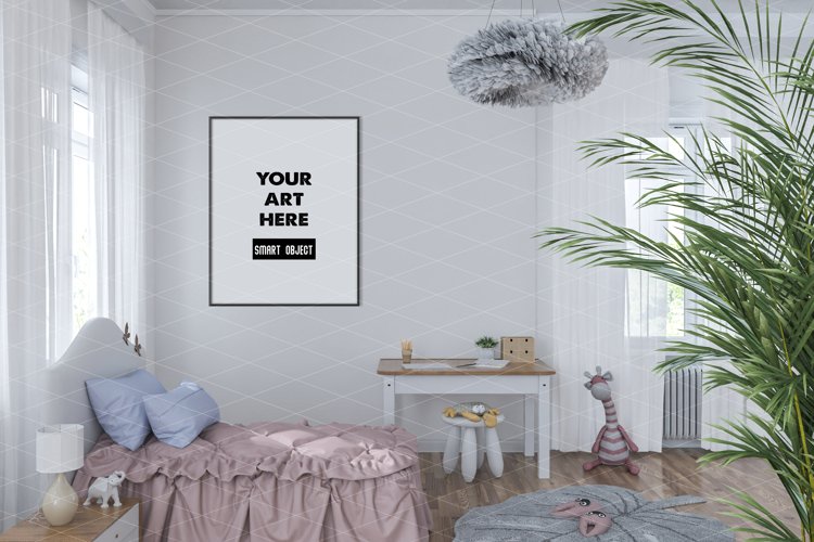 Vertical frame mockup - movable & scalable frame (2182397)