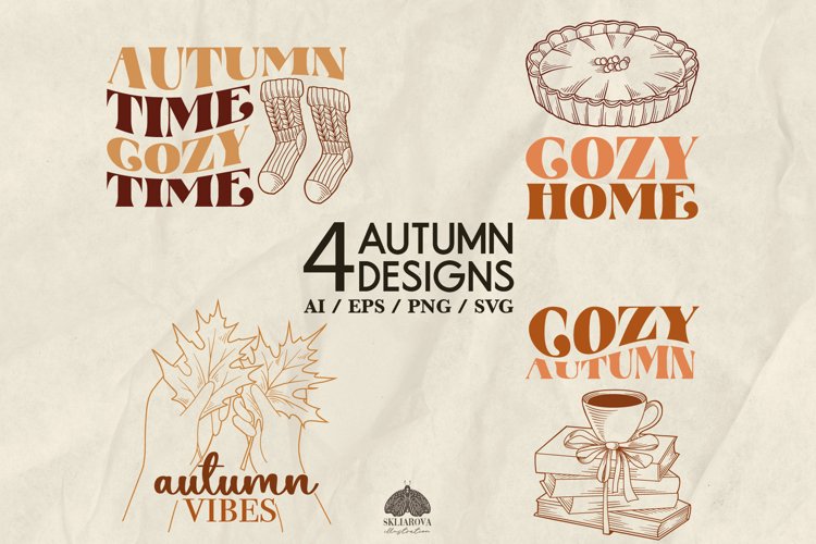 Autumn Vibe design print SVG PNG EPS (4459245)