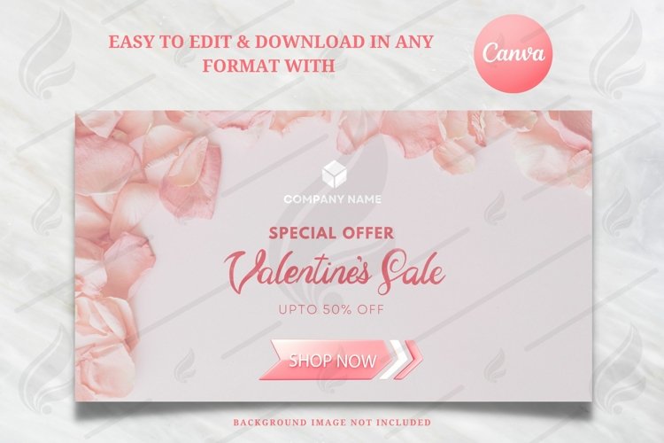 Valentine's Day Sale Canva Template (2381070)