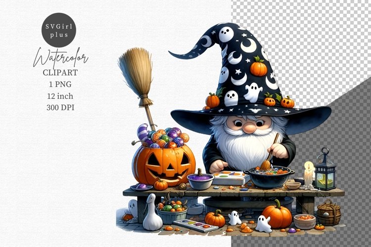 Halloween clipart, Gnome clipart, Autumn clipart (3459373)