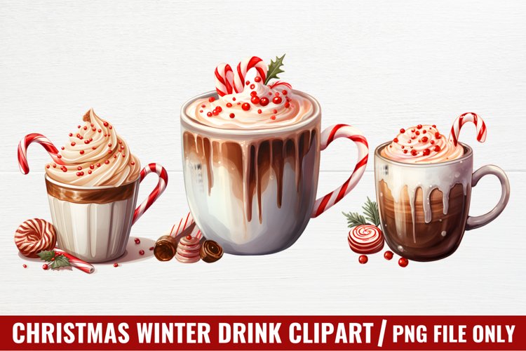 Christmas Drink Clipart Sublimation (4338273)