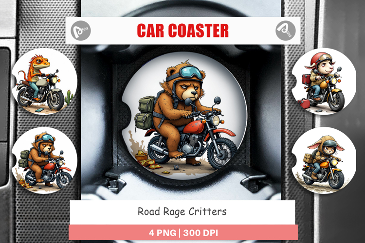 Car Coaster Road Rage Critters (5916120)
