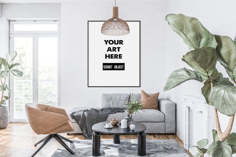 Vertical frame mockup - movable & scalable frame (1746845)