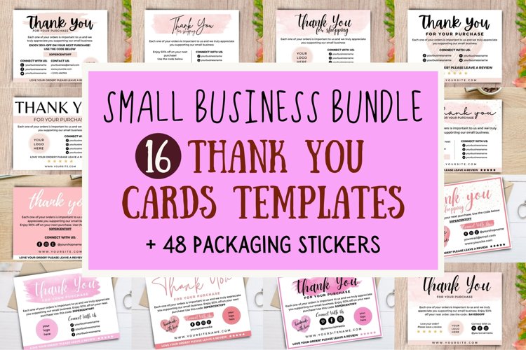 Paper Pink Small Business Thank You Cards Thank You Cards Paper Party Supplies Etna pe
