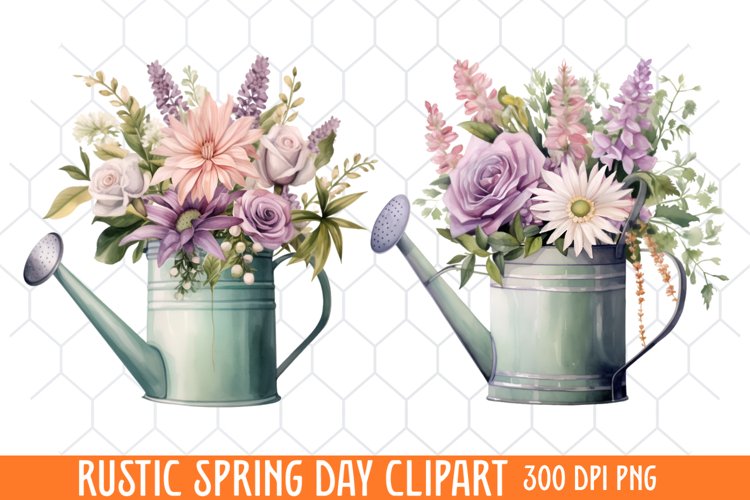 Rainy Spring Day Clipart Bundle, Rainy Spring Clipart