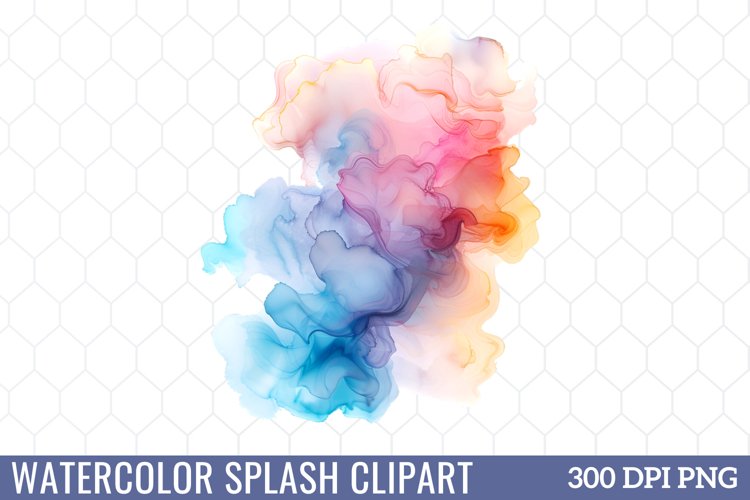 Watercolor Splashes Clipart (3479657)