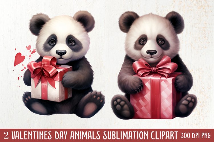 Valentines Day Animals Clipart Bundle, Valentines Day Animal