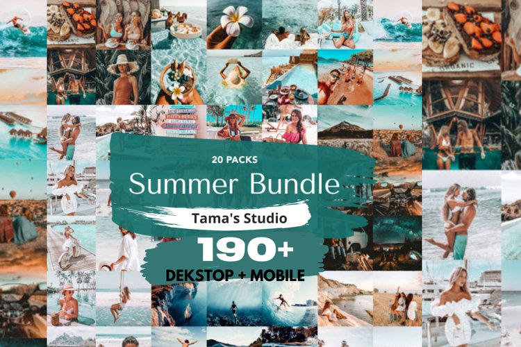 190 Summer Bundles Lightroom Preset IOS/Android & Dekstop