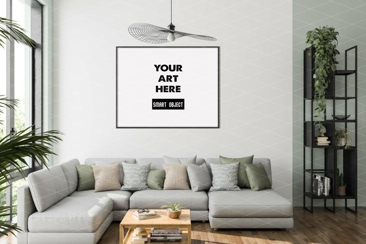 Horizontal frame mockup - movable & scalable frame (2197589)