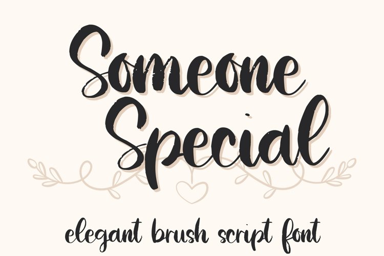 Someone Special, Handwritten Wedding Font