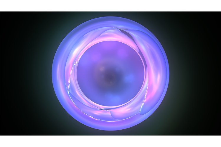 Abstract textural blue shape on a black background (2101058)