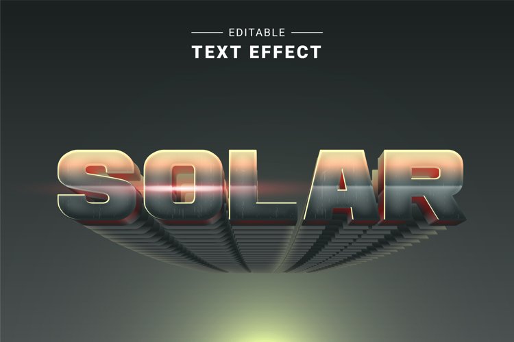 Editable Text Effect for Illustrator. Vector (2069709)